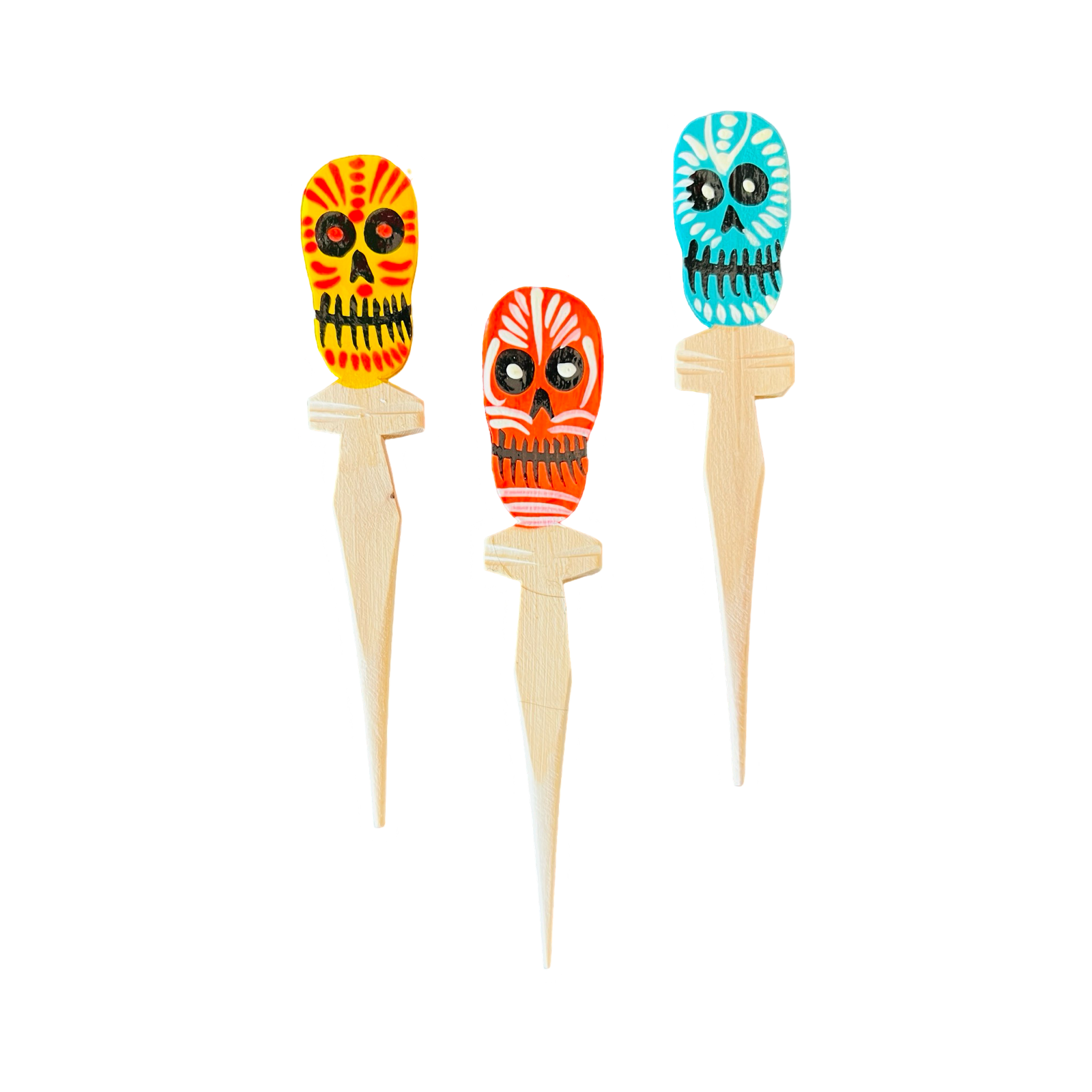 Oaxacan Painted Toothpicks - Sugar Skull – Artelexia