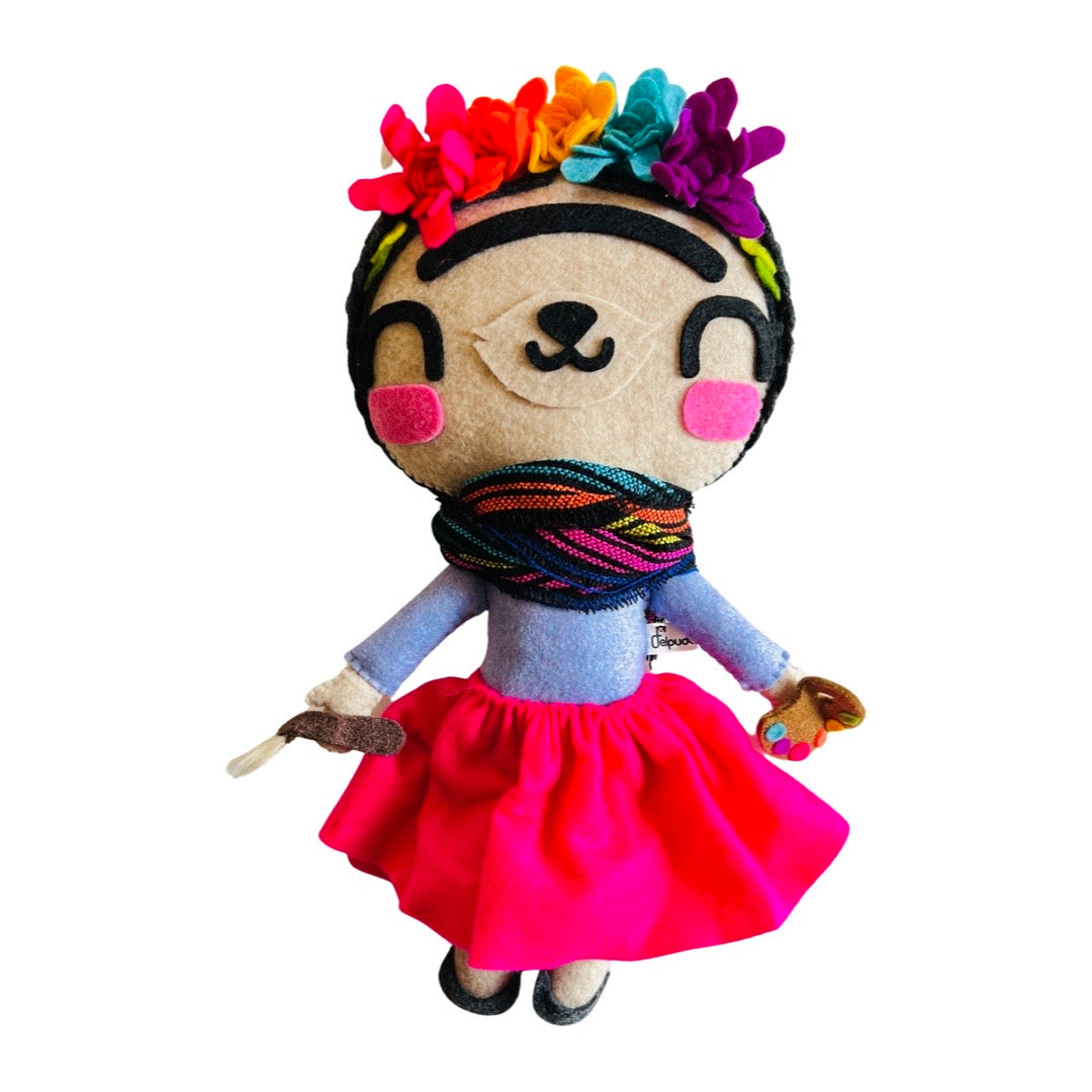 Felt Frida Kitty Doll – Artelexia